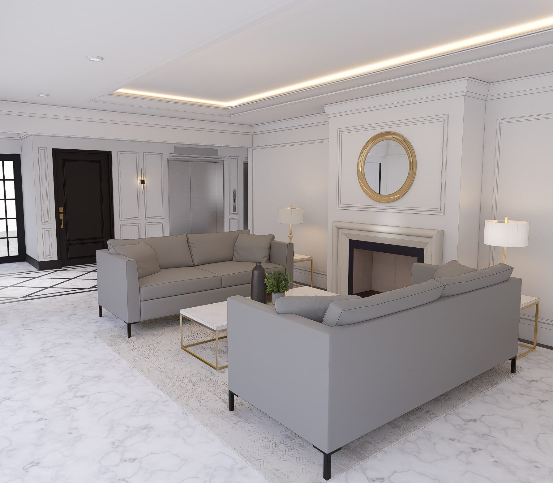 Creative Living Room Interior Design by Peacock & Owl